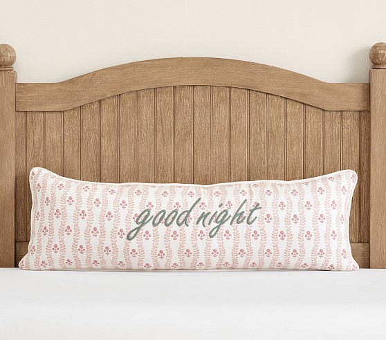 Goodnight Sentiment Pillow | Pottery Barn Kids