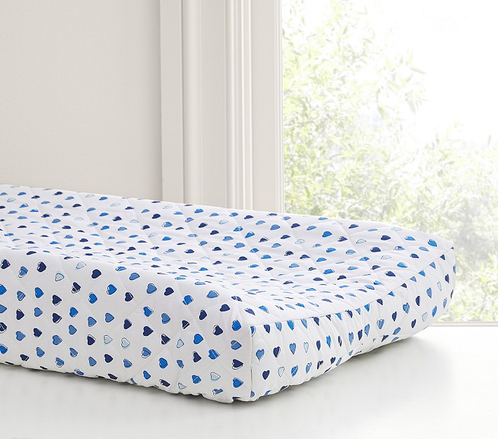 Roller Rabbit Multi Hearts Changing Pad Cover | Pottery Barn Kids