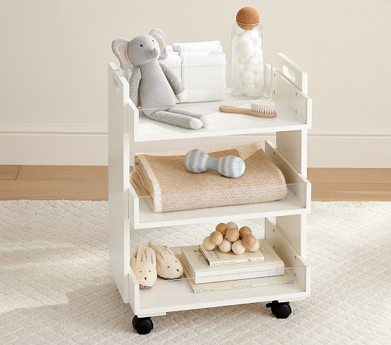 Wood And Acrylic Storage Cart | Pottery Barn Kids