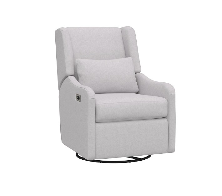 Merced Manual & Power Nursery Swivel Glider Recliner Chair | Pottery ...