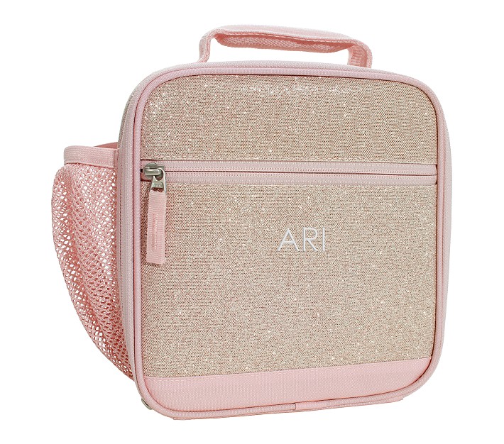 Mackenzie Blush/Gold Glitter Lunch Boxes | Pottery Barn Kids