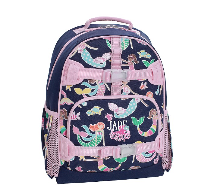 Mackenzie Navy Mermaid Friends Glow-in-the-Dark Backpacks | Pottery ...
