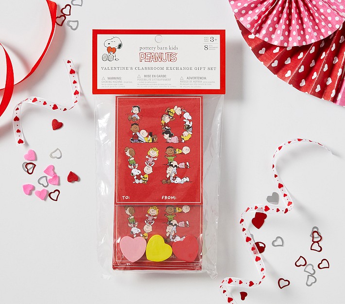 Peanuts® LOVE Classroom Valentines, Set of 8 | Pottery Barn Kids