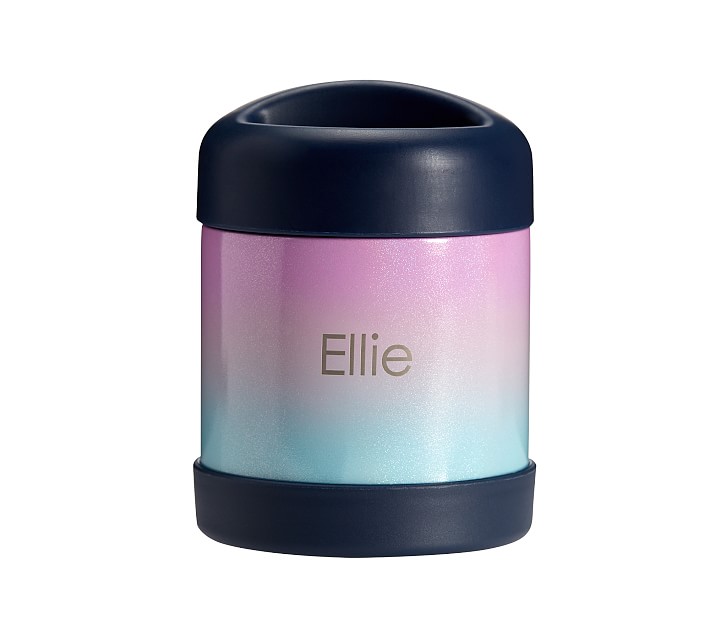 Mackenzie Rainbow Ombre Sparkle Glitter Hot/Cold Container | Pottery ...