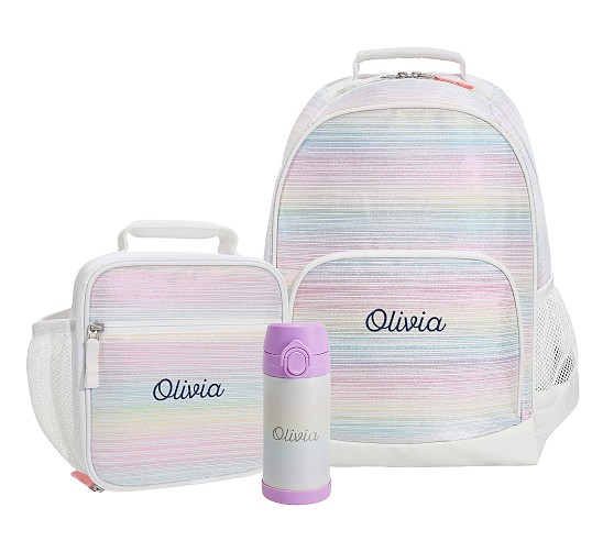 Mackenzie Metallic Ombre Backpack & Lunch Bundle, Set of 3 | Pottery ...