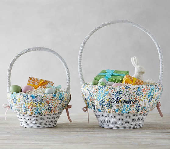 Peter Rabbit™ Floral Easter Basket Liner | Pottery Barn Kids