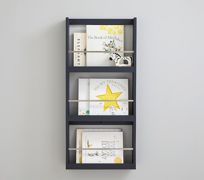 Weathered Navy Booksmart Shelving Bookrack (18") | Pottery Barn Kids