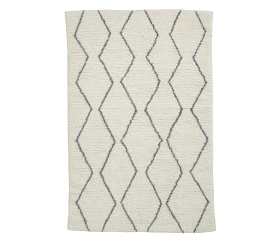 Machine Washable west elm x pbk Baby Souk Wool Rug | Pottery Barn Kids