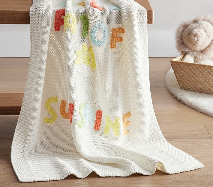 Little Ray of Sunshine Baby Blanket | Pottery Barn Kids