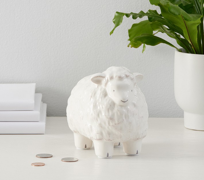 Lamb Ceramic Bank | Pottery Barn Kids