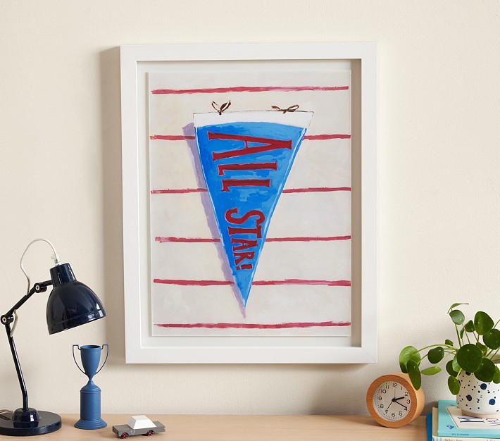 Jordan Connelly All Star Flag Framed Wall Art (24 " x 19") | Pottery ...