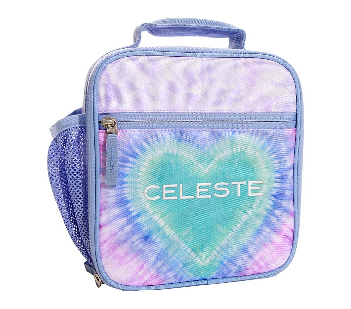 Mackenzie Lavender Heart Tie-Dye Lunch Boxes | Pottery Barn Kids