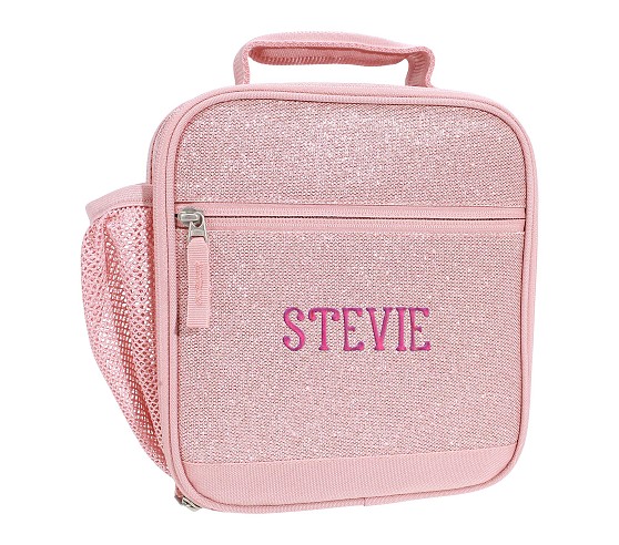 Mackenzie Pink Sparkle Glitter Lunch Boxes | Pottery Barn Kids