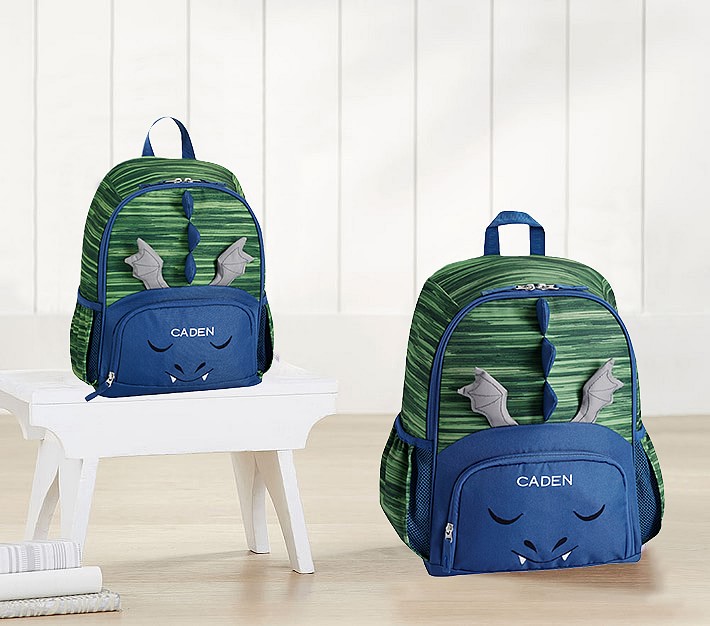 Mackenzie Green Dragon Critter Backpacks | Pottery Barn Kids