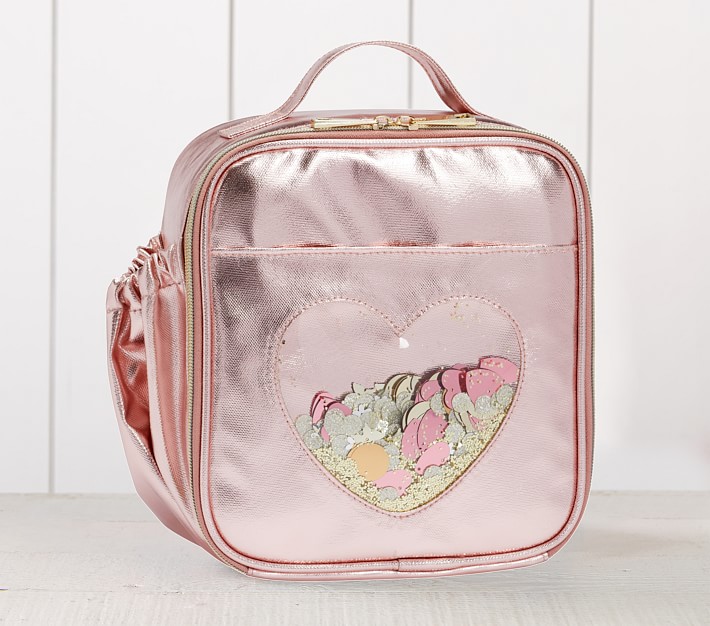 Monique Lhuillier Blush Shine Lunch Box | Pottery Barn Kids