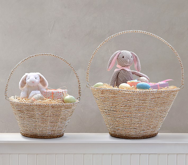 Silver Rope Easter Baskets | Pottery Barn Kids