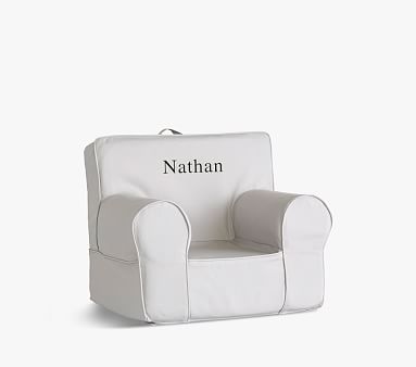 My First Grey Twill Anywhere Chair® | Pottery Barn Kids