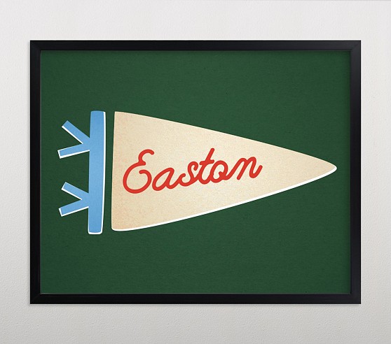 Minted® Proud Pennant Wall Art by Amy Kross | Pottery Barn Kids
