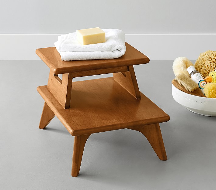 west elm x pbk Mid-Century Step Stool | Pottery Barn Kids