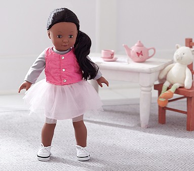 Götz baby doll from pottery barn kids store