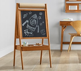west elm x pbk Mid-Century Art Easel | Pottery Barn Kids