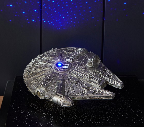 Star Wars™ Millenium Falcon™ Projecting Nightlight (10") | Pottery Barn ...