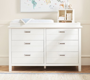 Emery 6 Drawer Dresser Topper Set 56w x 19d Pottery Barn Kids