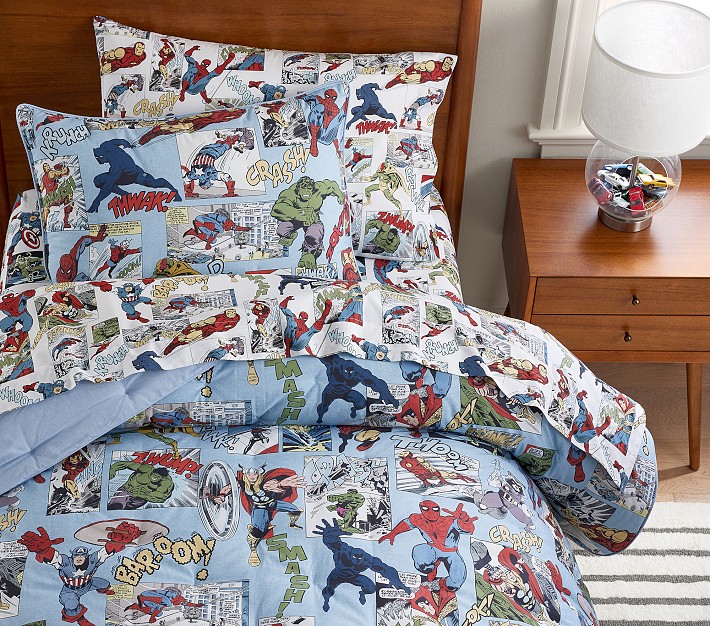 Marvel Heritage Comforter & Shams | Pottery Barn Kids