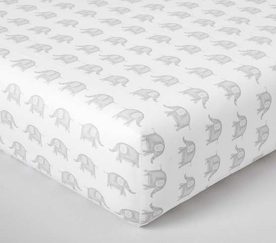 Taylor Organic Crib Fitted Sheet | Pottery Barn Kids