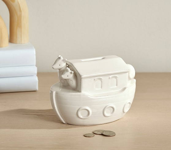 Noahs Ark Ceramic Money Bank | Pottery Barn Kids
