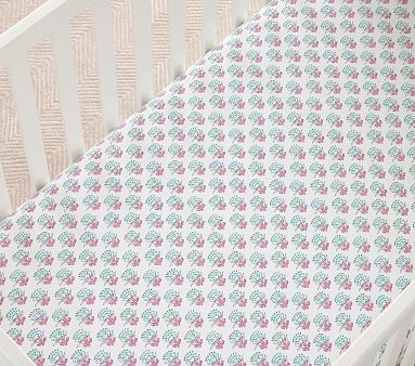 Block Boho Crib Fitted Sheet | Pottery Barn Kids