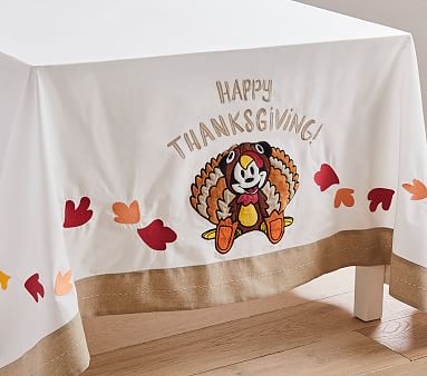 Disney Mickey Mouse Thanksgiving Tablecloth | Pottery Barn Kids