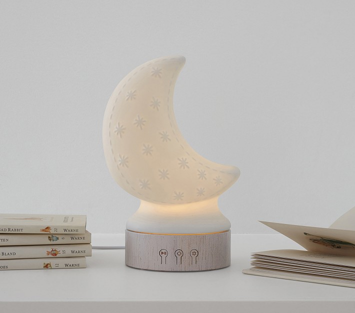 Ceramic Moon Bluetooth® Speaker Night Light | Pottery Barn Kids