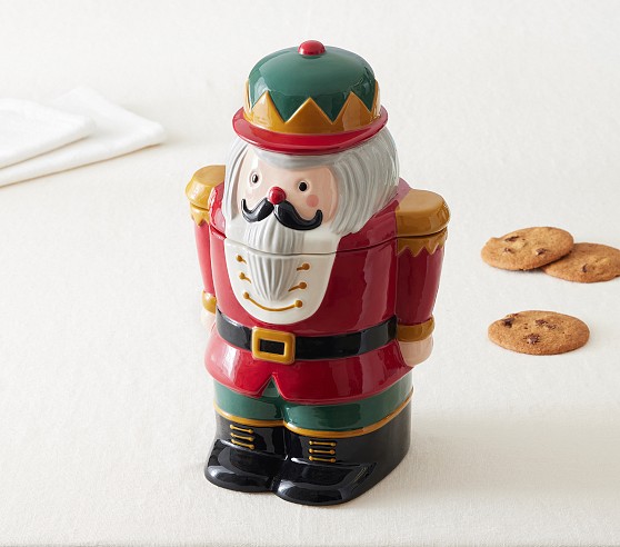 Rifle Paper Co. Christmas Nutcracker Cookie Jar | Pottery Barn Kids