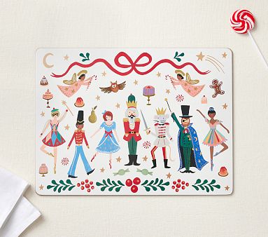 Nutcracker Cork Placemat | Festive & Durable | Pottery Barn Kids