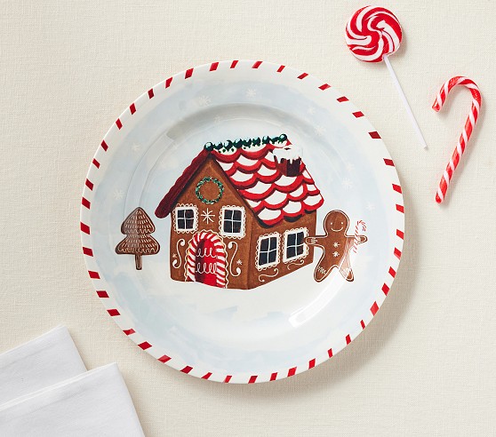 Gingerbread House Charger | Pottery Barn Kids