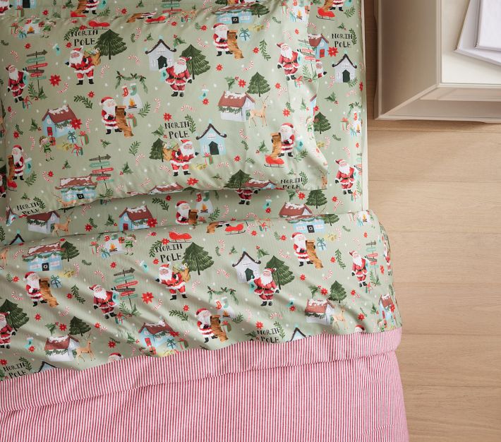 Pottery barn candy cane sheets store