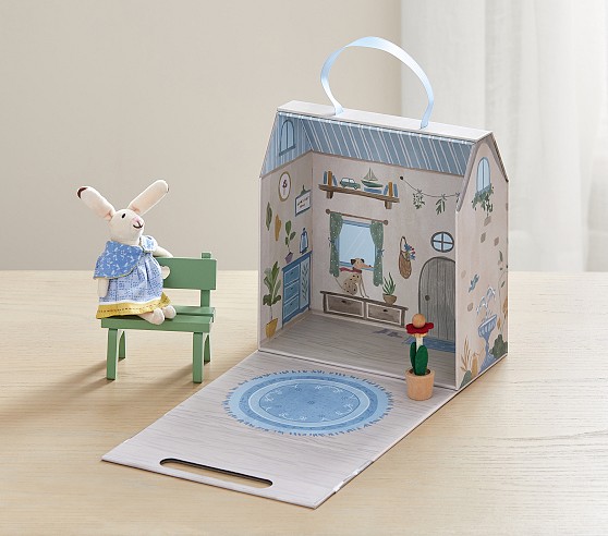 Cottage Miniature Rabbit Dollhouse Set | Pottery Barn Kids