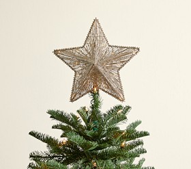 Wrapped Star Light-Up Tree Topper | Pottery Barn Kids