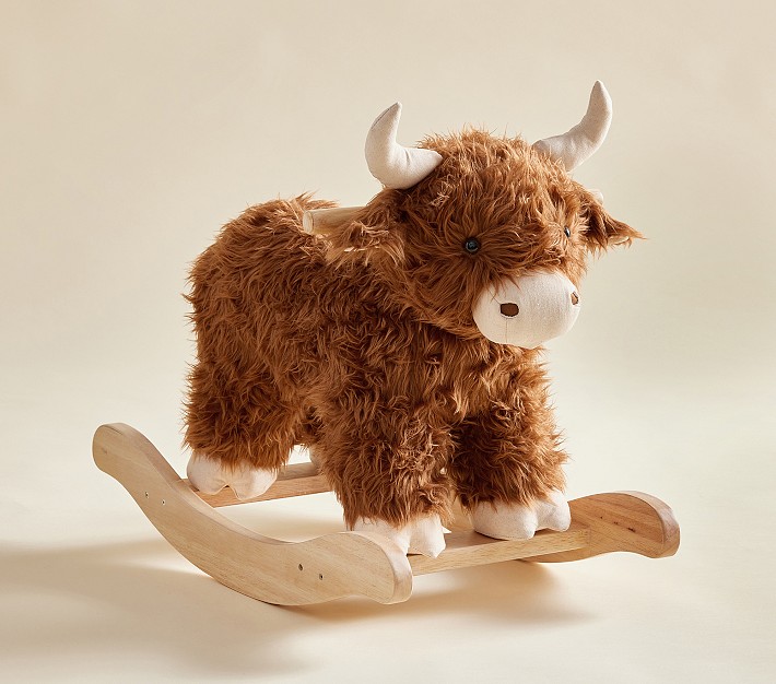 Cow Critter Rocker | Plush Ride-On Toy | Pottery Barn Kids