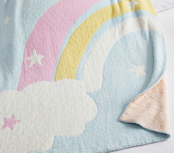 Rainbow Fuzzy Kid Throw Blanket | Pottery Barn Kids