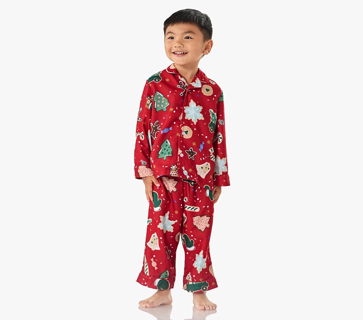 Rifle Paper Co. Gingerbread Cookie Flannel Pajama Set | Pottery Barn Kids