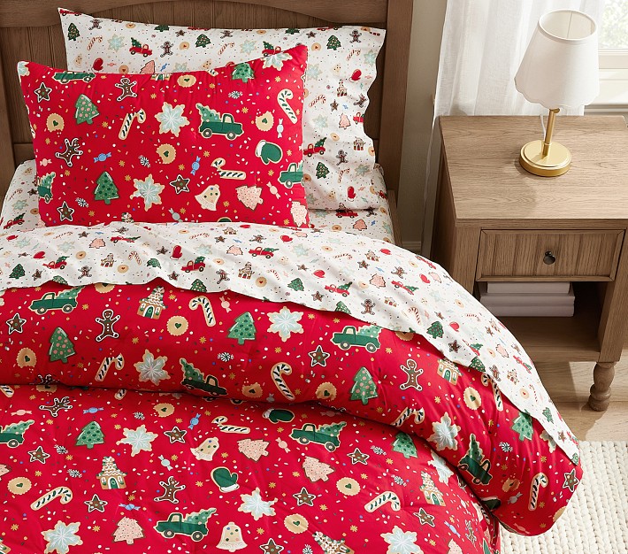 Rifle Paper Co. Gingerbread Cookie Comforter & Shams | Pottery Barn Kids