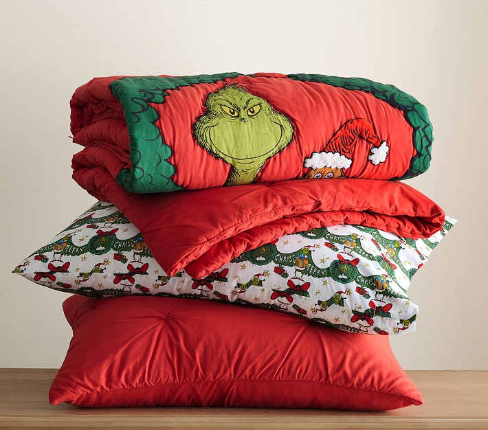 Dr. Seuss's The Grinch™ Wreath Kids Bedding Set | Pottery Barn Kids