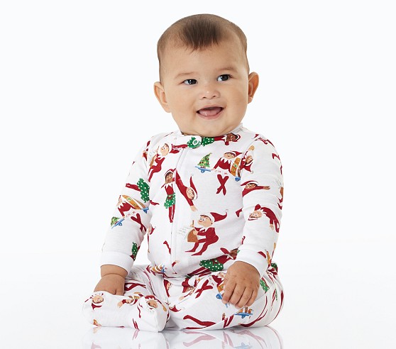 Elf on the Shelf Organic Baby Pajamas | Pottery Barn Kids
