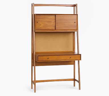 Mid Century Smart Wall Desk Stylish Space Saving Pottery Barn Kids
