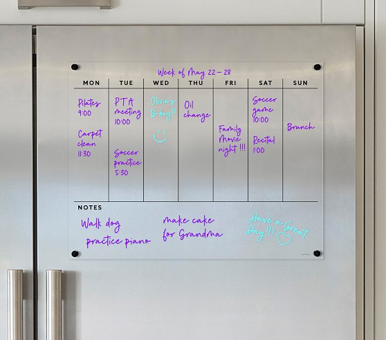 Girl Friday Week & Notes Fridge Calendar (14" x 18") | Pottery Barn Kids