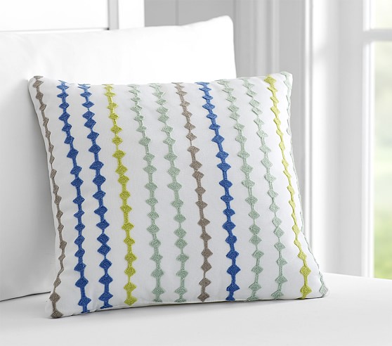 Remy Crewel Embroidered Nursery Throw Pillows | Pottery Barn Kids