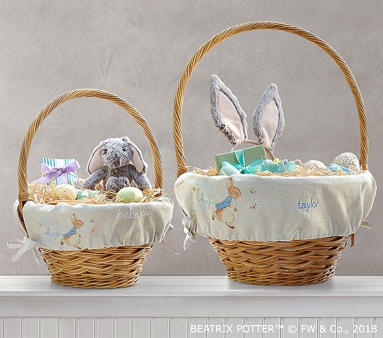Beatrix Potter™ Linen Easter Basket | Pottery Barn Kids