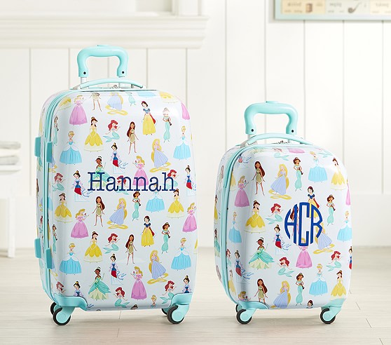 Aqua Disney Princess Hard Sided Kids Luggage | Pottery Barn Kids